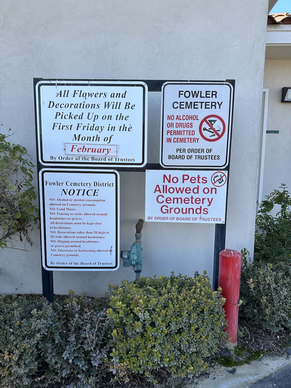 Rules & Regulations – Fowler Cemetery District